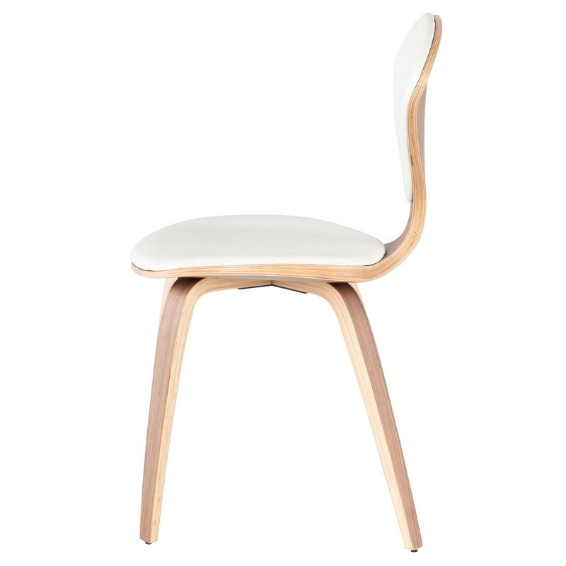 Satine Dining Chair With Leather Seat Nuevo - LuvModern – Luv Modern
