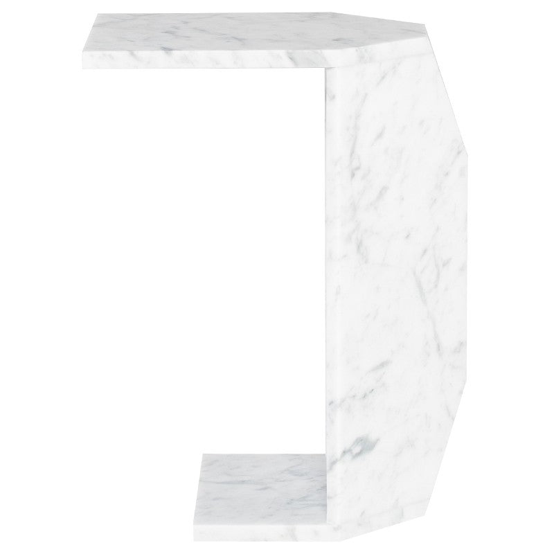 Gia Side Table - 3 Various Marble Finishes - Marble Side End Tables ...